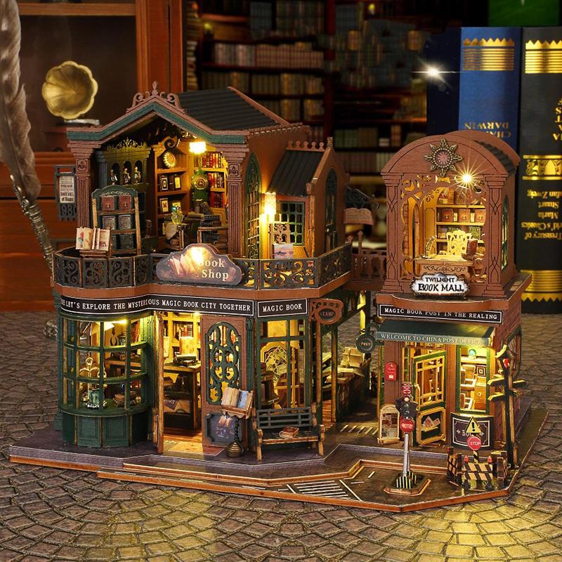 查看[DIY Wooden Bookstore Model Kit, 1 Count DIY Bookstore Model Kit ...