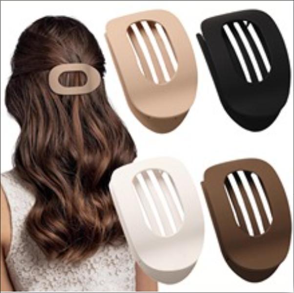查看[Solid Color Hair Clip, 4pcs Oval Acrylic Hair Clips Set for Women ...