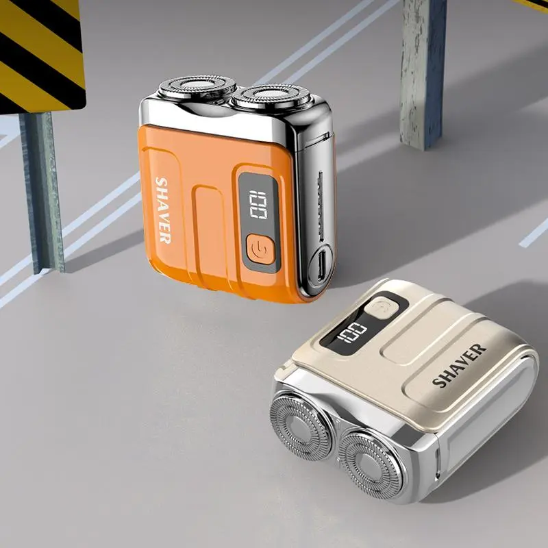 Mini Electric Shaver for Man, 1 Piece Waterproof Double-ring Magnetic ...