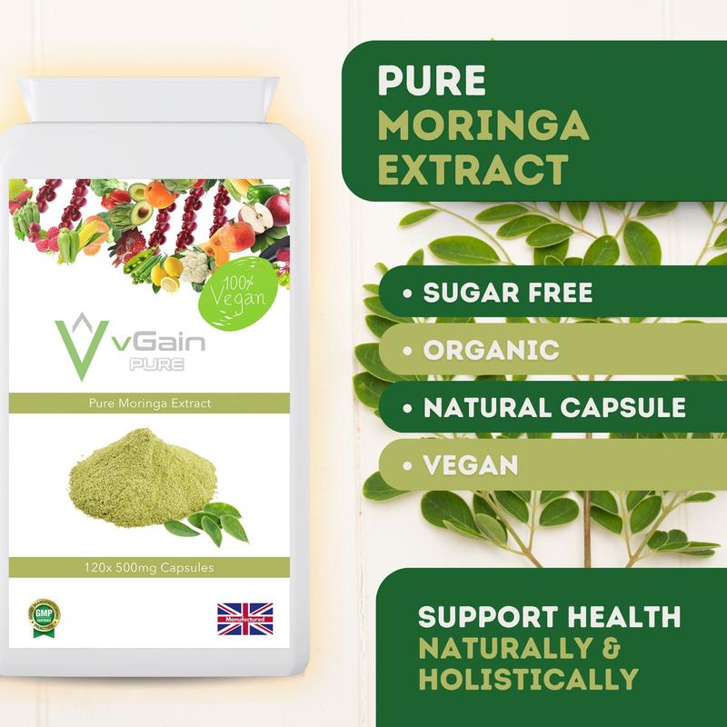 查看[vGain Pure - Organic VEGAN Moringa Capsule Supplement for Blood ...