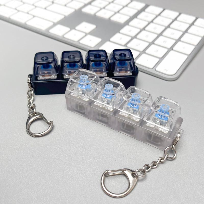 查看[Fingertip Toy LED Keyboard Keychain, Edc Fingertip Clicker, Stress ...