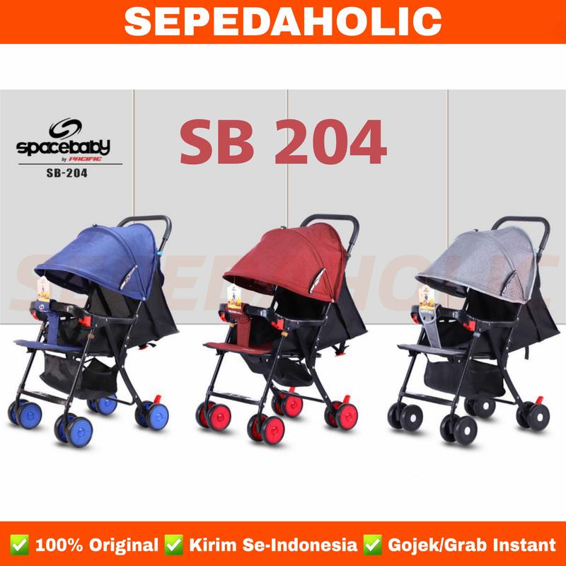 查看[Baby Stroller SPACEBABY SB 204 Kereta Dorong Anak Bayi Bisa Rebahan ...