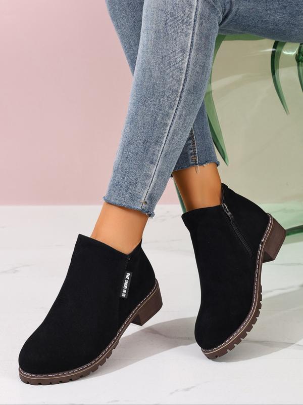 查看[Women's Fall Winter Short Boots, Fashion Elegant Pointed Toe Ankle ...