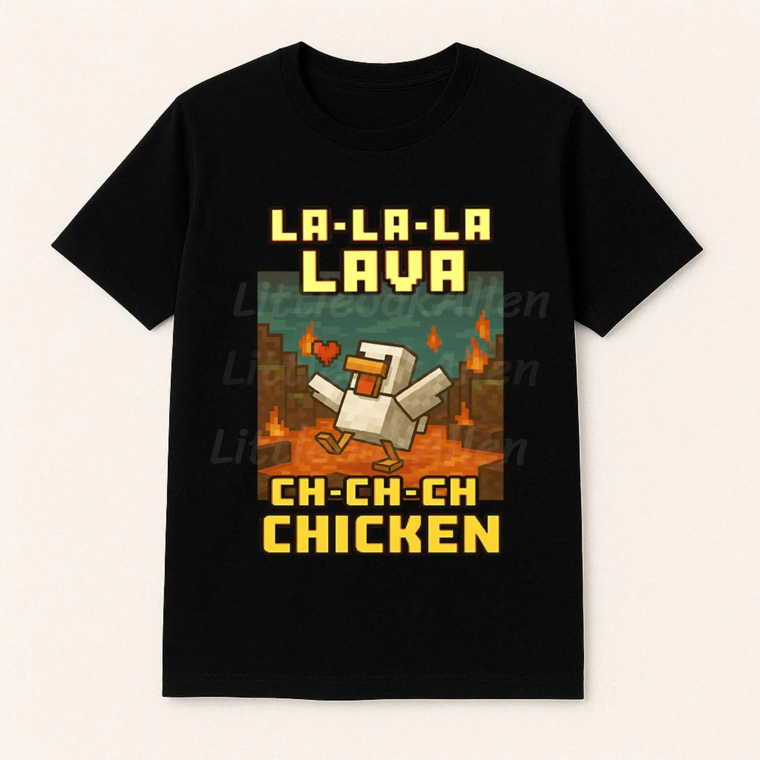 Vintage Lava Chicken Shirt Design, Funny Steve's Lava Chicken Game ...