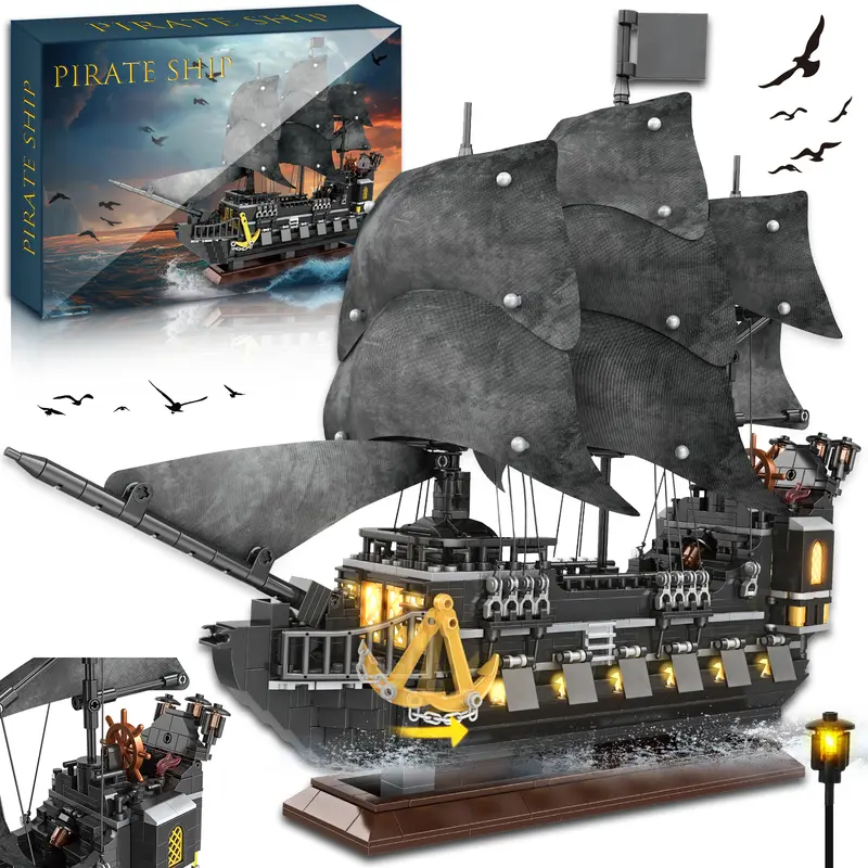 TOKMOC 66052,Pearl Pirate Ship Building Block Set TikTok爆款商品分析 - GMV/销量 ...