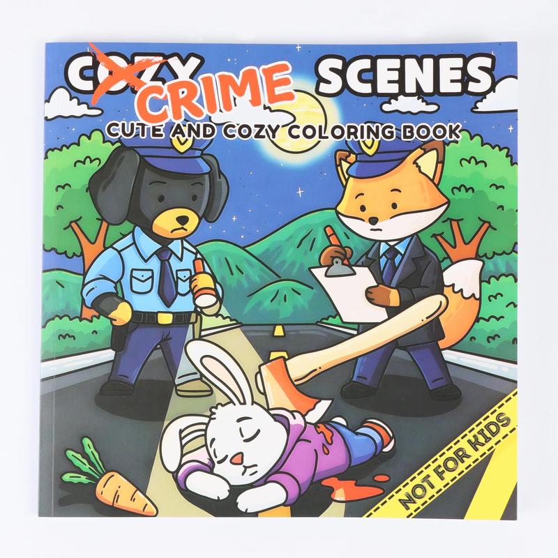 查看[Funny Crime Scene Coloring Book, 40 Pages Cartoon Pattern Coloring ...
