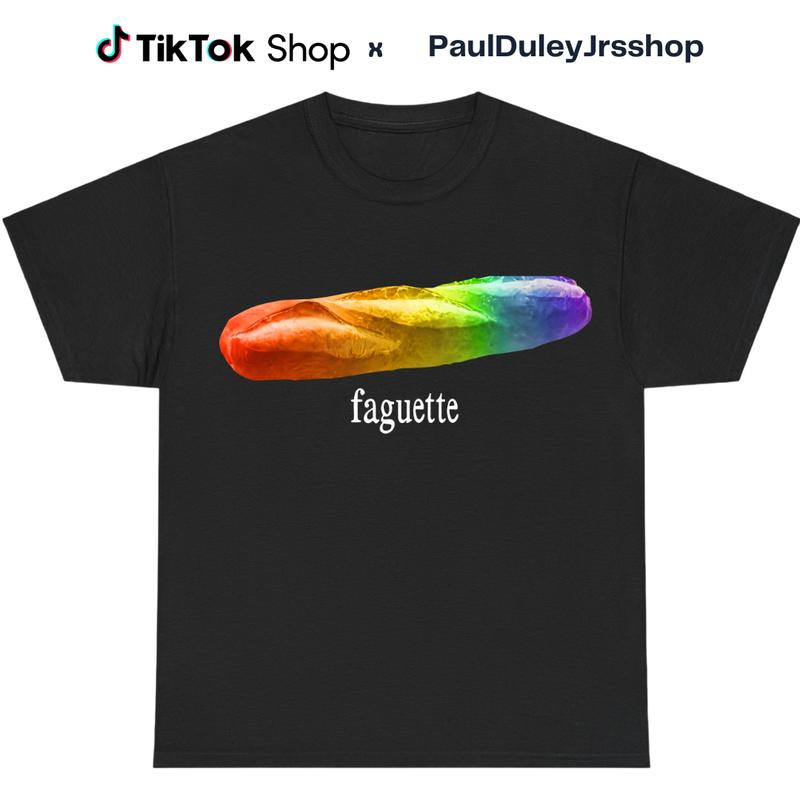 Faguette Pride shirt, Funny Pride French Gay Joke Unisex Tee | LGBT ...