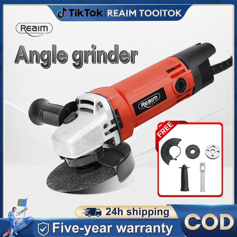 查看[【Free shipping】REAIM Angle Grinders grinders tool set 100mm (4 ...