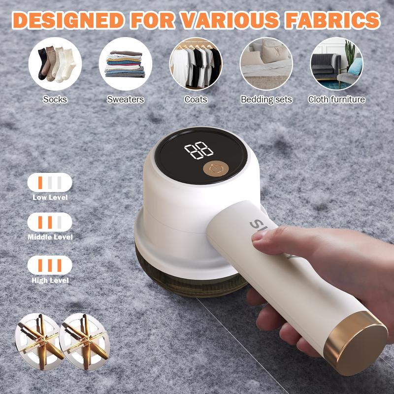 查看[Sissty Rechargeable Fabric Shaver With 2 Total 6-Leaf Stainless ...