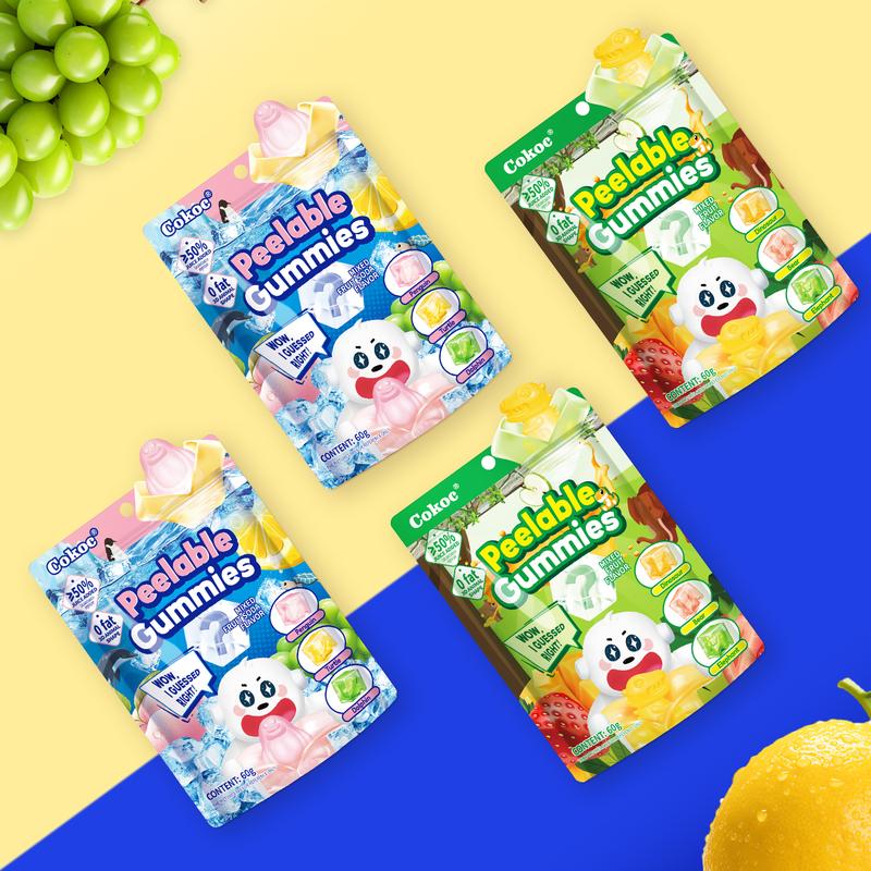 查看[Cokoc Peelable Gummy Candy — 4-Packs Blind Box Edition | Dual-layer ...