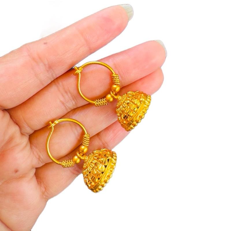 查看[Pinjada Jhumka Gold Plated for Women - Elegant Design with Unique ...