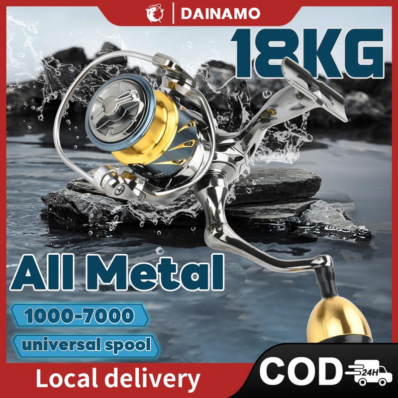 查看[Dainamo deep spool All Metal Spinning Fishing Reel Gear Ratio 5.2:1 ...