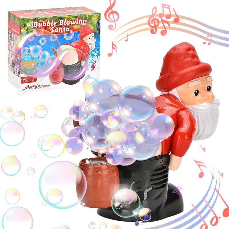 查看[Bubble-Farting Santa Claus Toy - With LED Lights & Music Bubble ...
