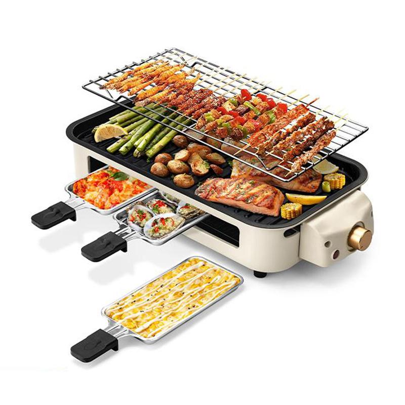 Pukomc Electric Indoor Grill,2 in 1 Indoor Grills for Kitchen with ...
