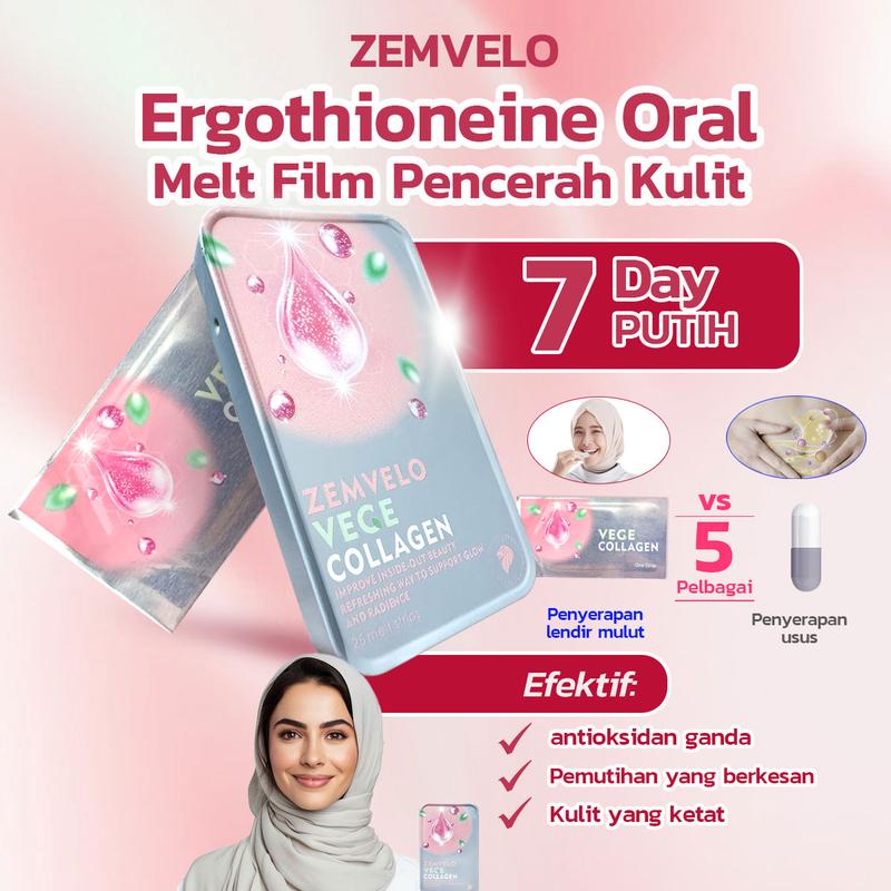 查看[1 Tablet Pemutih Cepat Larut, Zemvelo, 99.9% PURE Ergothioneine, L ...
