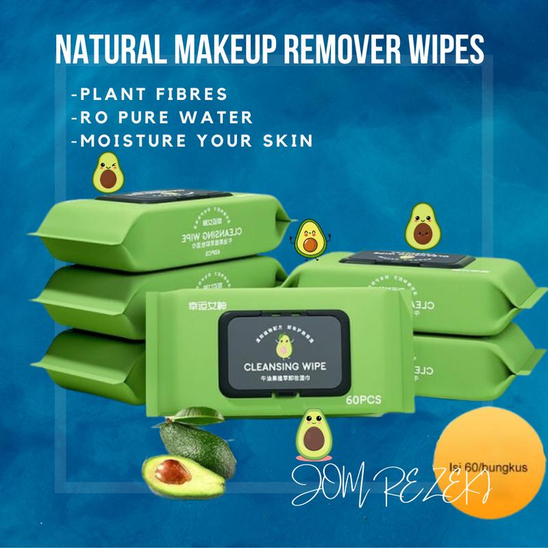 JOM 60PCS Avocado Face Wet Tissue Makeup Remover W TikTok爆款商品分析 - GMV ...