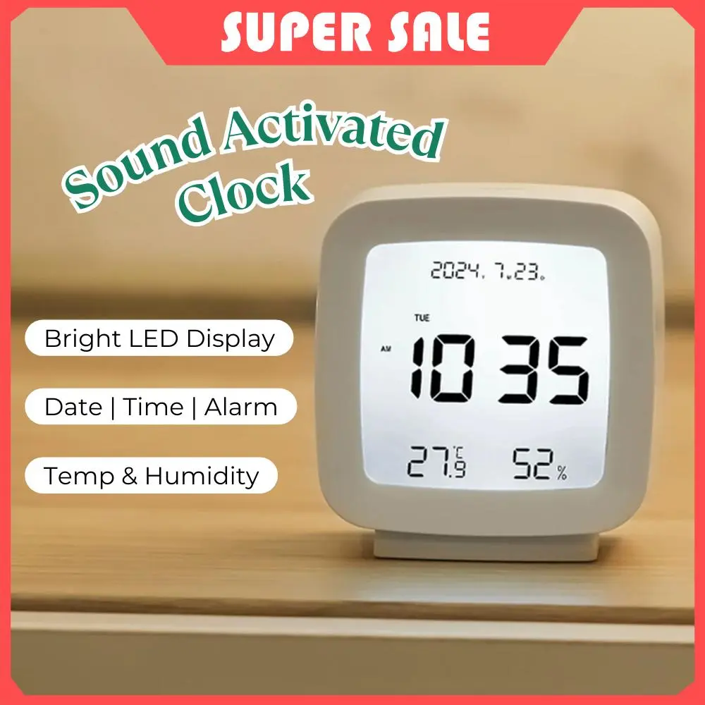 Sound Activated Digital Clock LED Display Alarm Cl TikTok爆款商品分析 - GMV ...