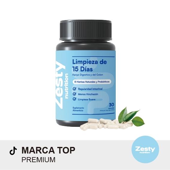 Zesty Nutrition Limpieza de 15 Días - 30 Cápsulas para Bienestar ...