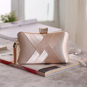 LAJOREE Satin Silk Clutch Tas Selempang Pesta Tali Rantai Cantik ...