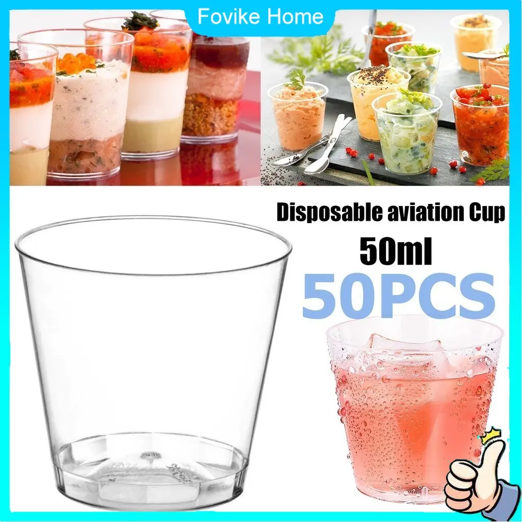 50pcs Cawan Pakai Kaca Tembakan Plastik Cawan Mini TikTok爆款商品分析 - GMV ...