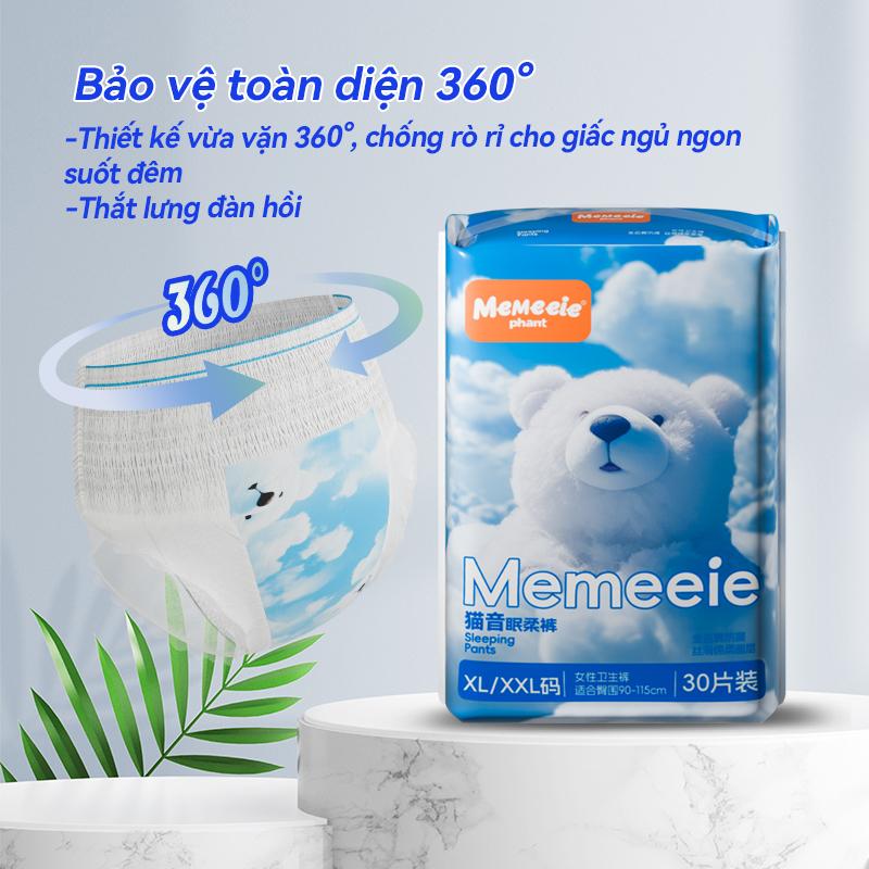 Băng vệ sinh dạng quần Memeeie (30 miếng) , chống tràn 360°, thoáng khí ...