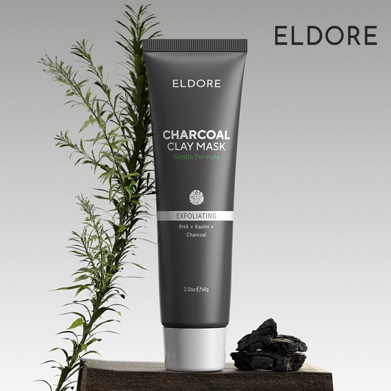 查看[[BPOM] ELDORE Charcoal Exfoliating Clay Mask BHA - Masker Wajah ...