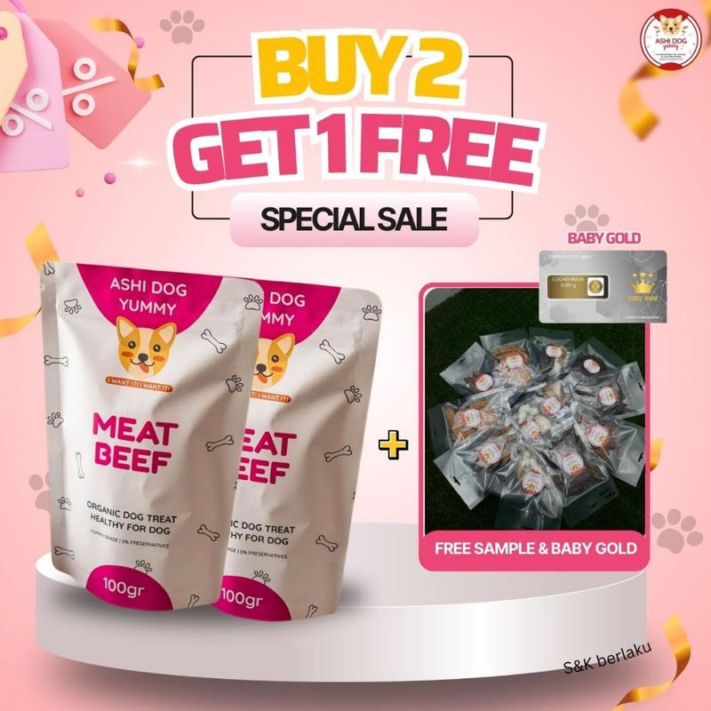 [BUY 2 GET 1 FREE] 2Pcs ASHI Dog Treat Jerky Beef TikTok爆款商品分析 - GMV/销量 ...