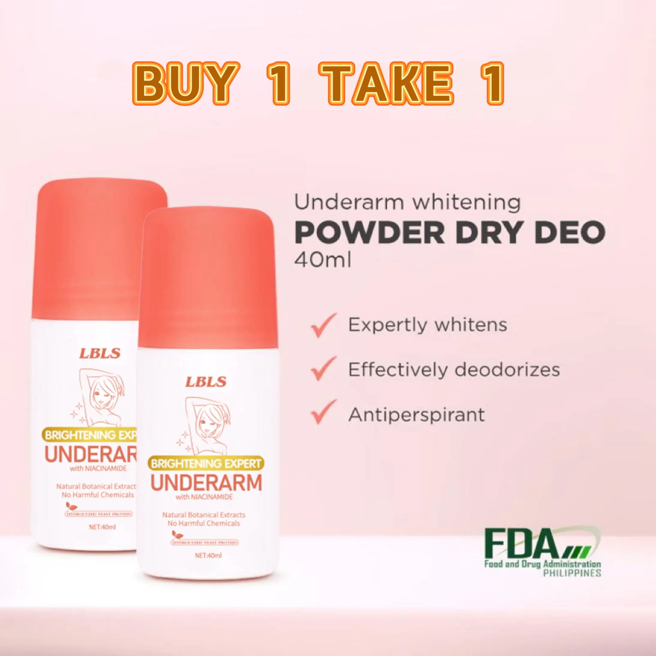 『BUY 1 TAKE 1』LBLS Japan Intensive Whitening Underarm Powder Dry ...