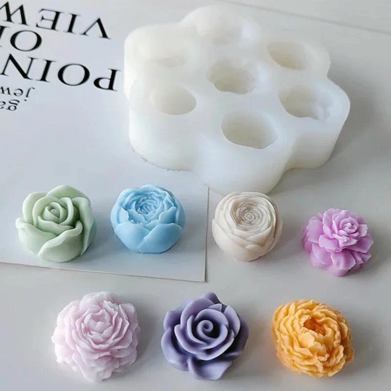 查看[Acuan Silikon Bunga, Set 7Pcs, Mawar 3D dan Peony, Sesuai untuk ...