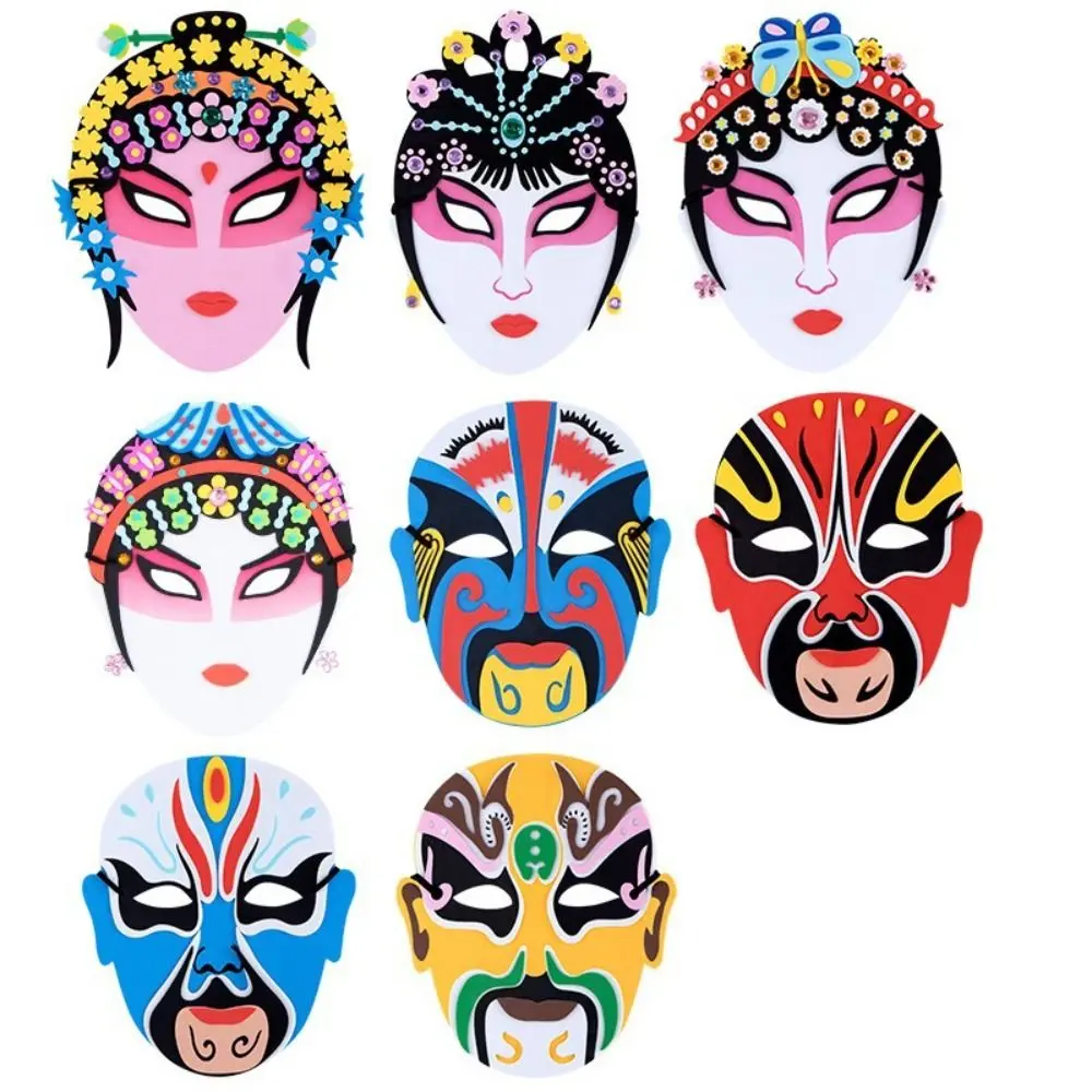 Cosplay Masks Diy Material Package EVA Beijing Ope TikTok爆款商品分析 - GMV ...