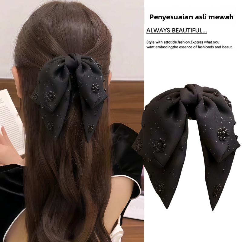 Klip Rambut Hitam dengan Hiasan Rhinestone dan Reb TikTok爆款商品分析 - GMV ...