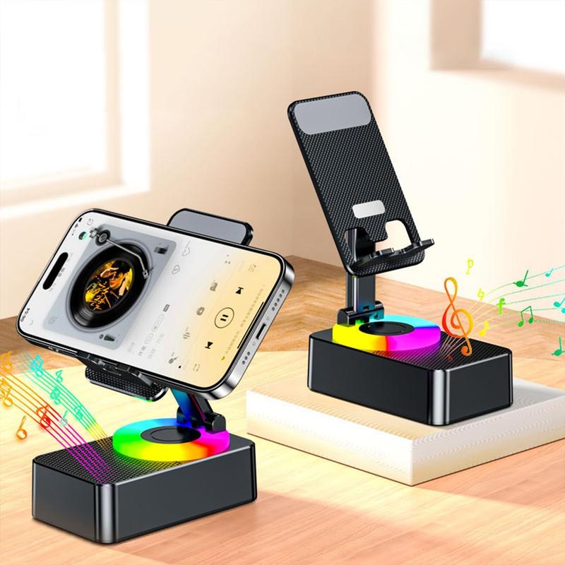 IMOLI Altavoz Bluetooth inalámbrico, Con soporte para teléfono móvil ...