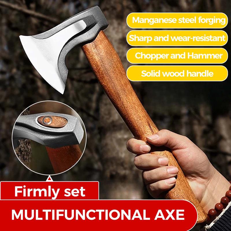 查看[1pc Logging Camping Axe, Wood Axe, Carbon Steel Heat-Treated Jungle ...