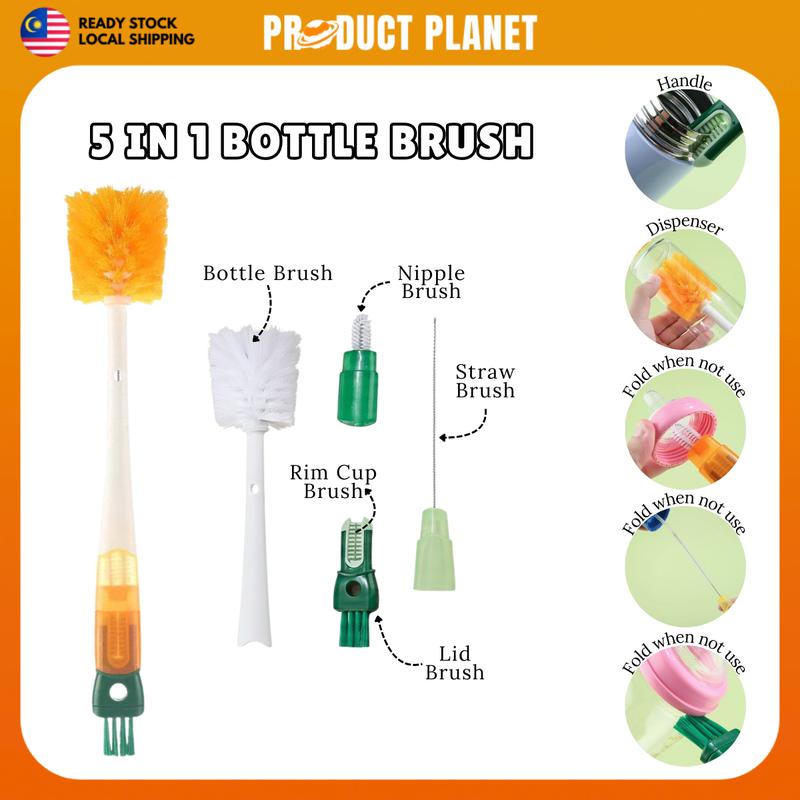 查看[READY STOCK | 5in1 Bottle Brush Cleaning Brush Berus Botol Baby ...