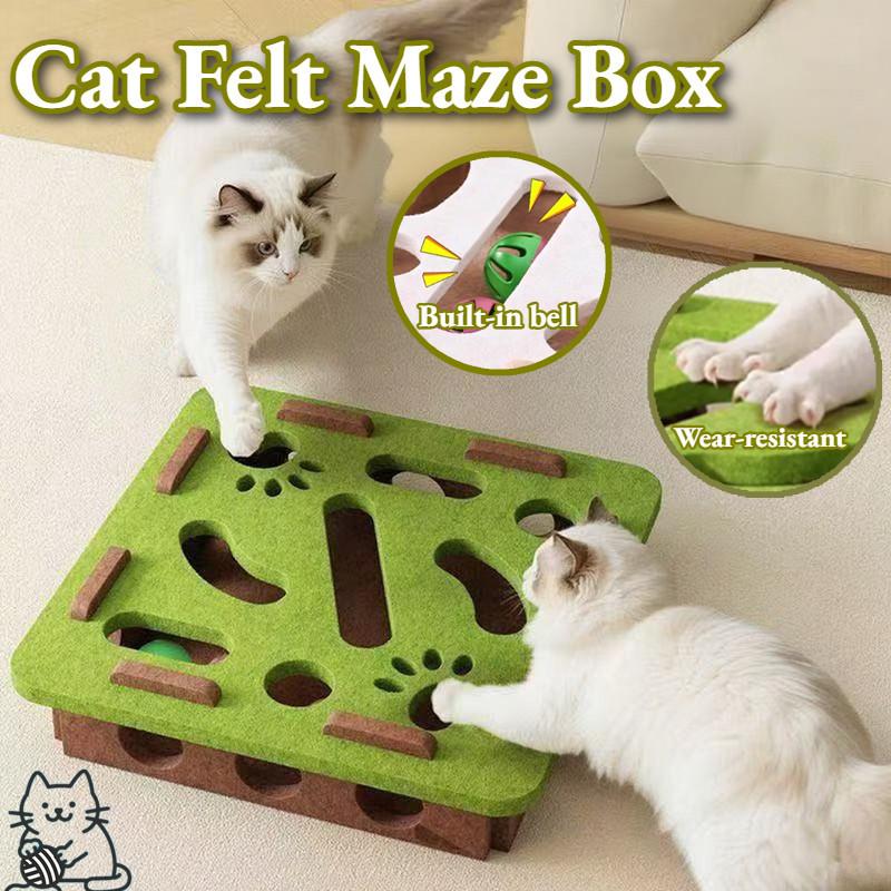 Cat Puzzle Toy Cat Felt Puzzle Box with Ball Inter TikTok爆款商品分析 - GMV ...