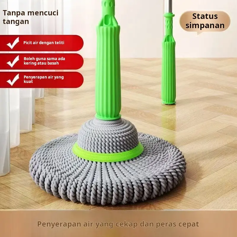查看[Mop Air Berpintal Sendiri Tanpa Basuh dengan Serat Buluh untuk ...