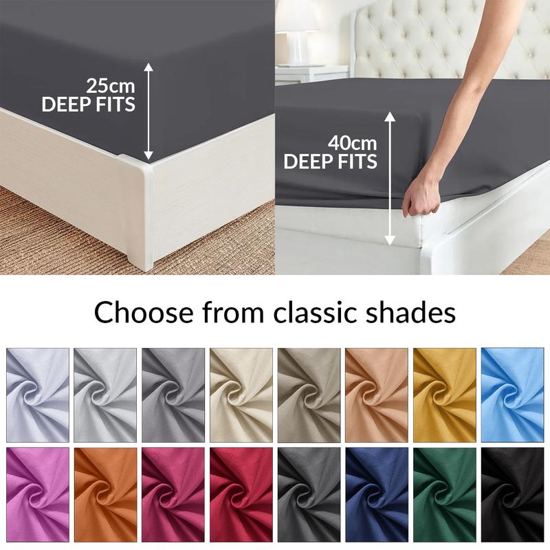 Extra Deep Premium Quality Microfiber Fitted Bed Sheets - Available in ...