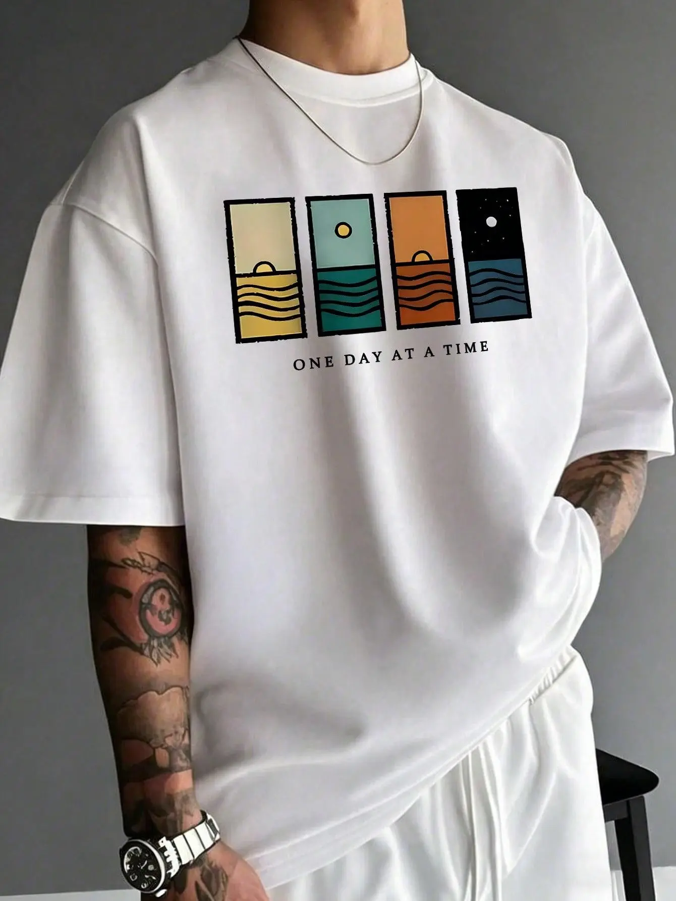 Men's Simple Graphic Print Short Sleeve T-Shirt, C TikTok爆款商品分析 - GMV ...