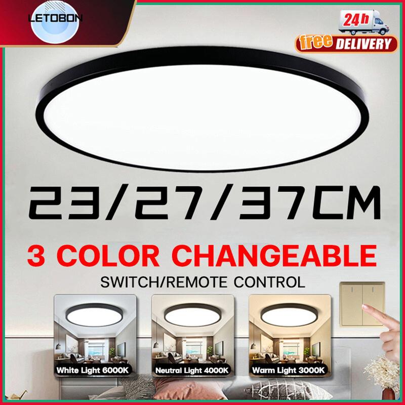 查看[Lampu LED Ceiling Light Modern White Light/Tricolor Dimmable Power ...