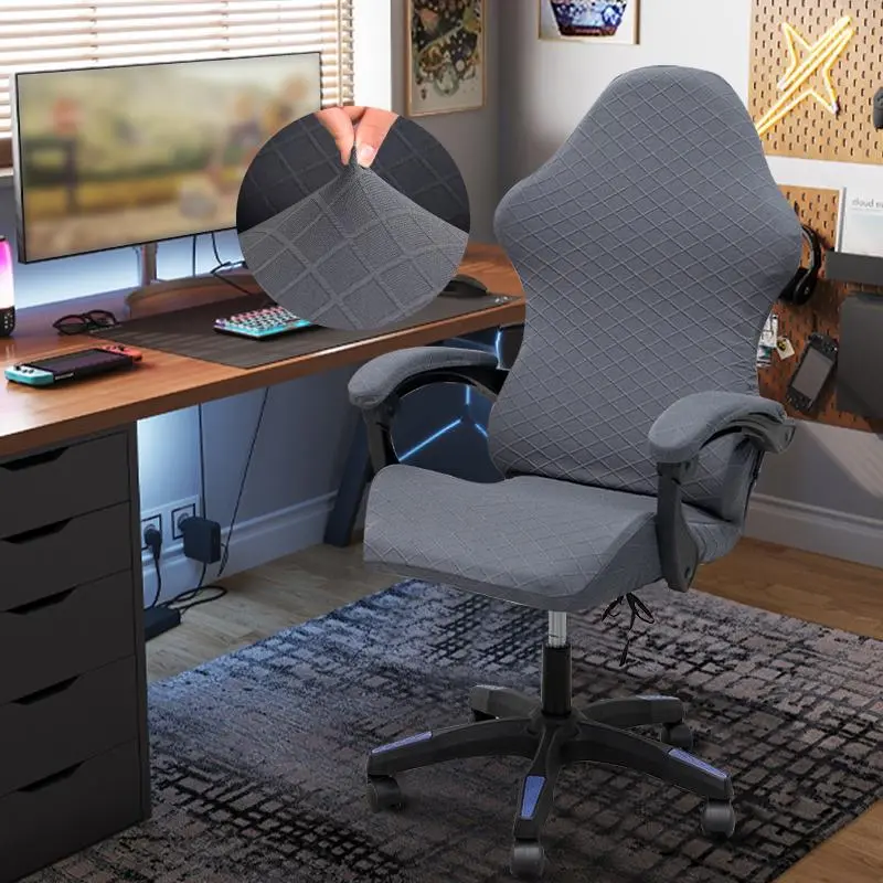 查看[3-Piece Gaming Chair Cover Set, Includes One Chair Cover and Two ...