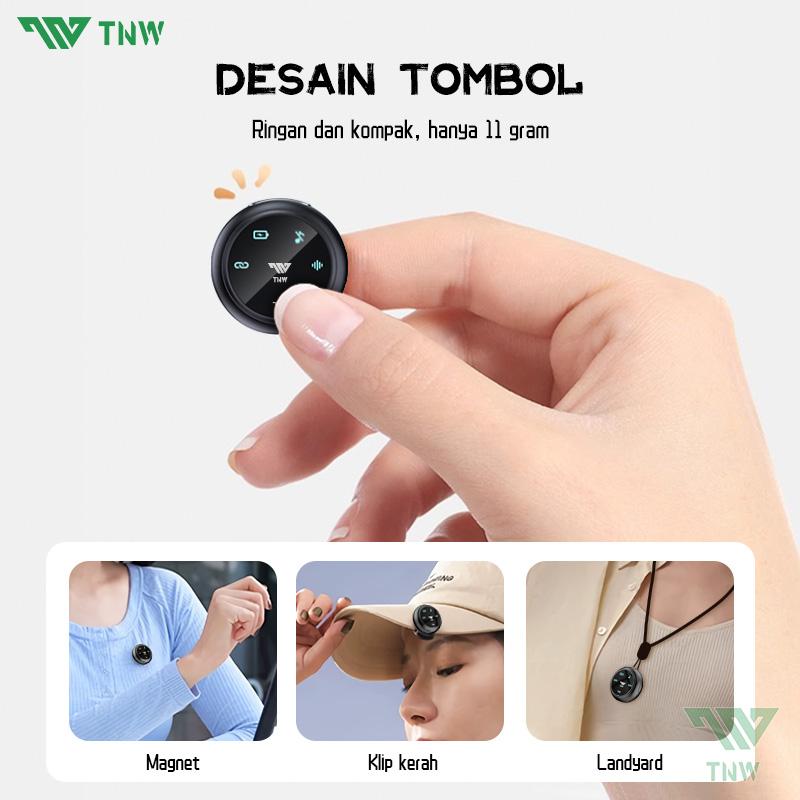 TNW A36 Wireless Microphone 2-In-1 Magnetic Clip On Mic Wireless ...