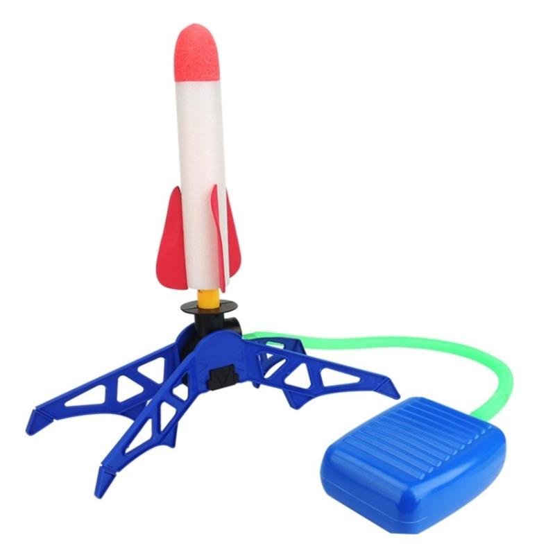 Portable Squeeze Air Powered Launch Rockets, 1 Set Colorful Rocket ...