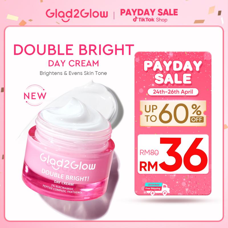[NEW]Glad2Glow Double Bright Day Cream Facial Moisturizer Tone Up ...