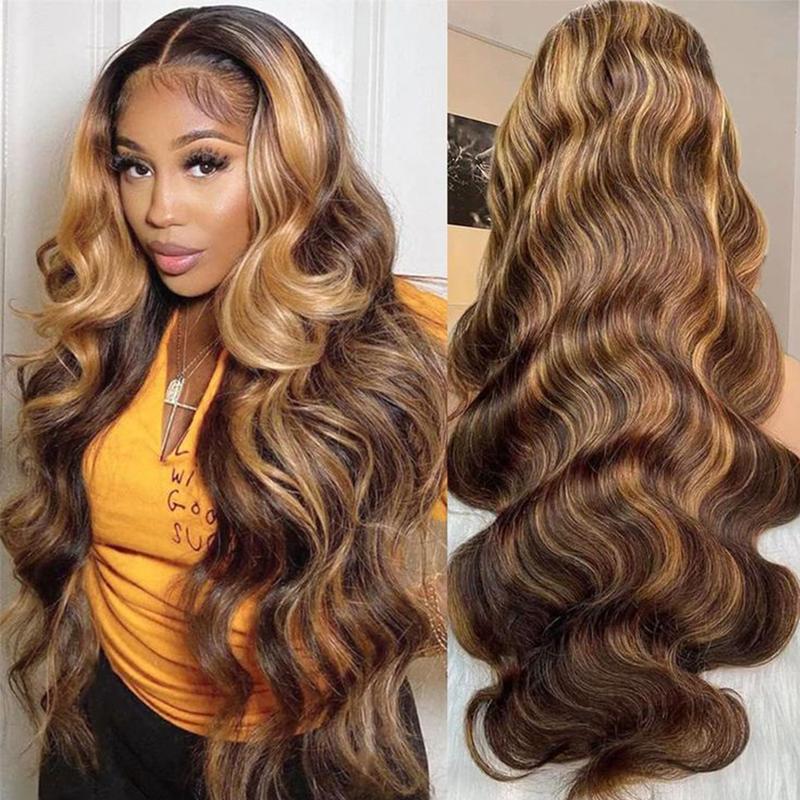P4 27 Highlight Body Wave Human Hair Wigs Pre Pluc TikTok爆款商品分析 - GMV ...