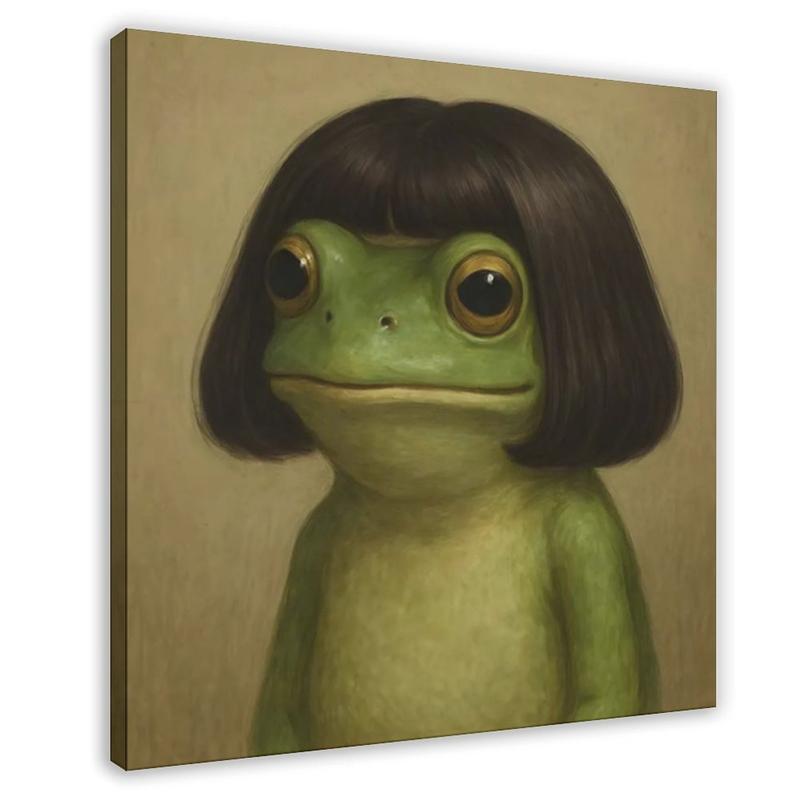 查看[Whimsical Frog Portrait Canvas Print Funny Animal Wall Art Number Of ...