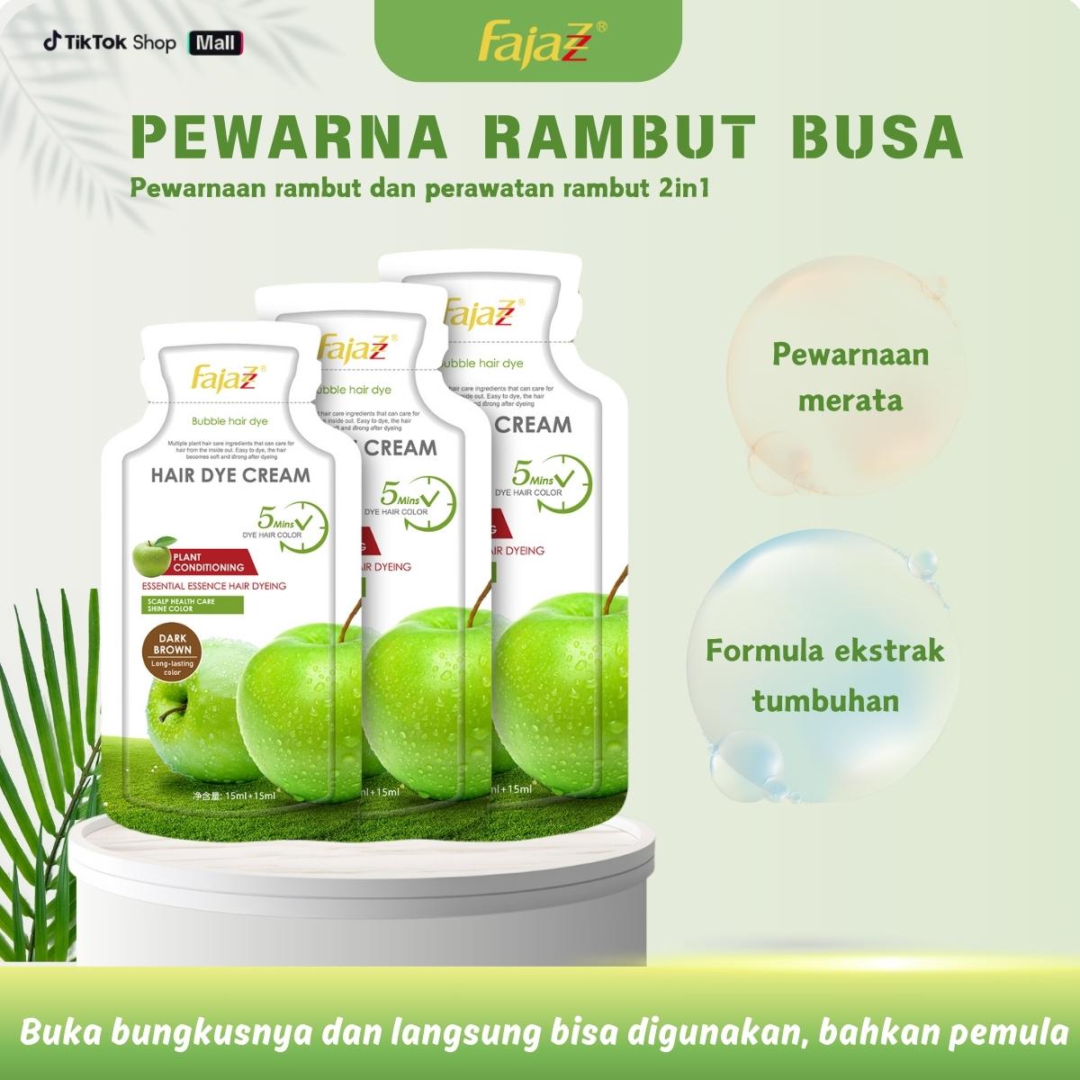 【100% Asli 5bungkus x 30ml】Pewarna Rambut Bubble 2-in-1 Fajazz - Mudah ...