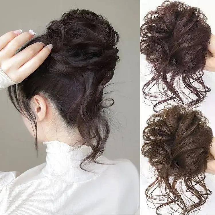 查看[Elegant, natural, fluffy, lazy temperament wig with long hair loop ...