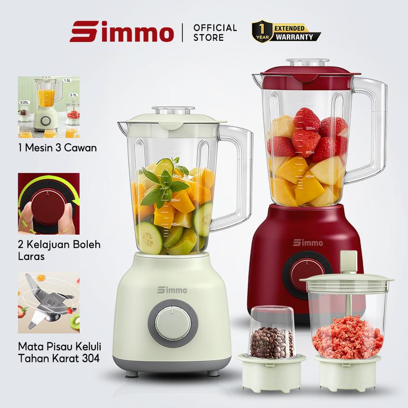 查看[SIMMO Juicer 3-in-1 Blender Food Processor Grinder 1.5L 450W 2-Speed ...