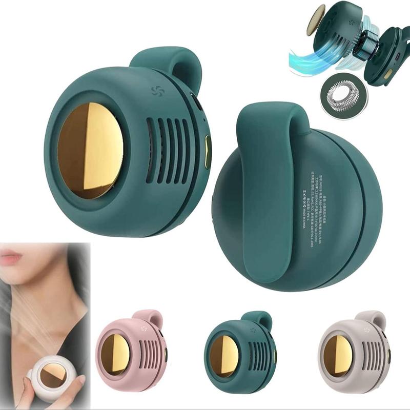 Portable Mini Clip-on Fan, Adjustable USB Rechargeable 3 Speeds Hands ...