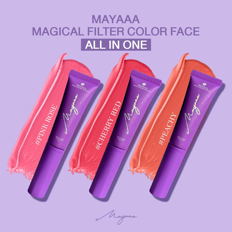 คัลเลอร์เฟซ เติมสีให้ผิว Mayaaa Magical Filter Color Face All in One ...